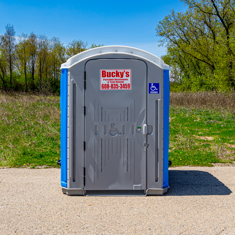 ADA Compliant Portable Restroom - Bucky’s Dumpsters & Restrooms ADA Compliant Portable Restroom - Bucky’s Dumpsters & Restrooms